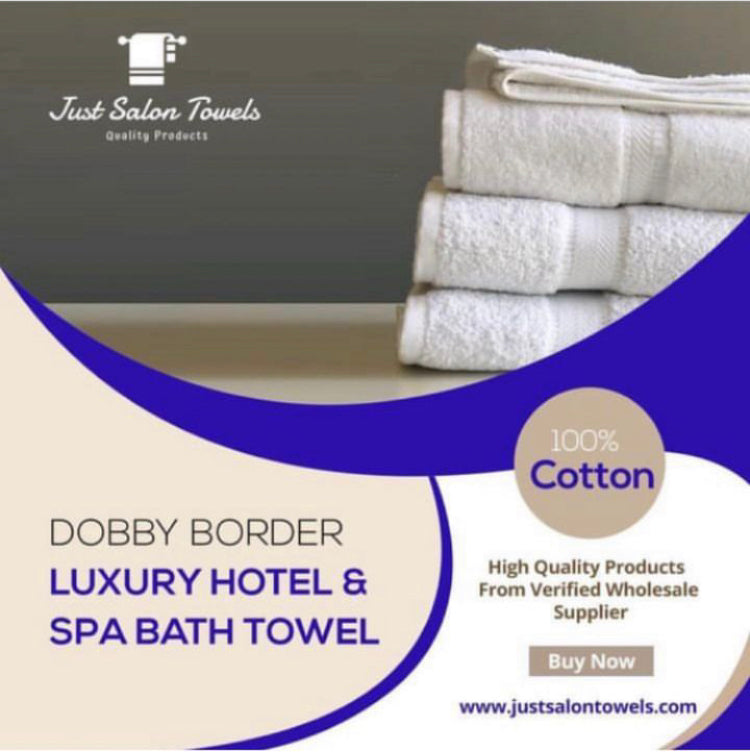 DOBBY BORDER TOWELS – Just Salon Towels USA